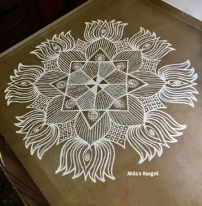 35 Best Mandala Rangoli designs to try - Wedandbeyond